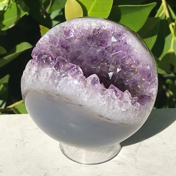 Amethyst Geode Sphere – Rockology.net