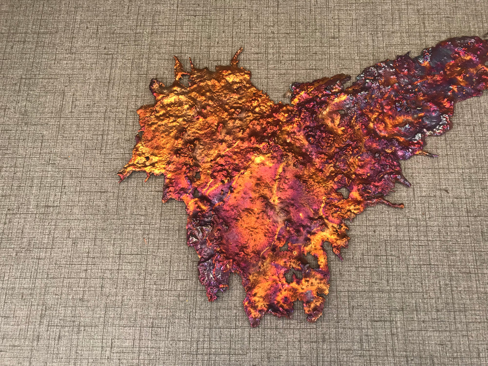 Handcrafted Rainbow Copper Splash Decor – Rockology.net