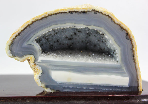 Waterline Agate Pair w/ Crystal – Rockology.net